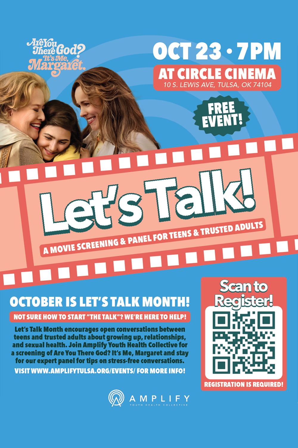 Let's Talk! Free Move Screening with Amplify Youth Health Collective